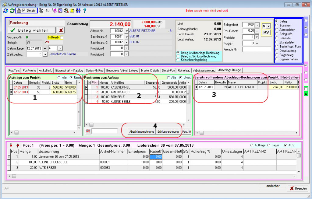 Abschlagsrechnung erstellen » pc-buero.de Blog